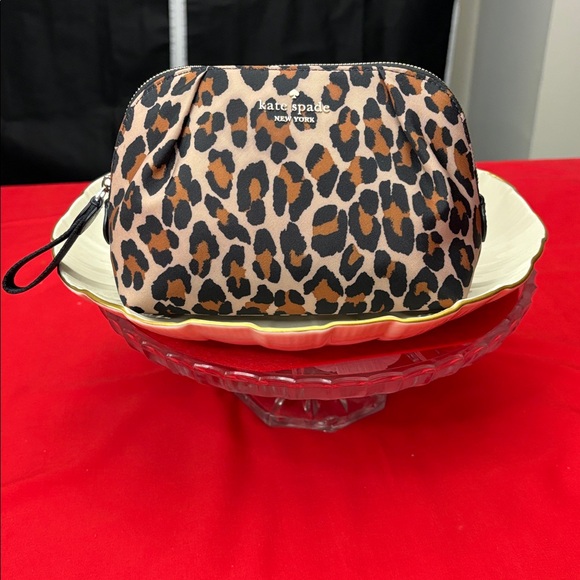 kate spade | Bags | Nwt Kate Spade Animal Print Cosmetic Pouch | Poshmark